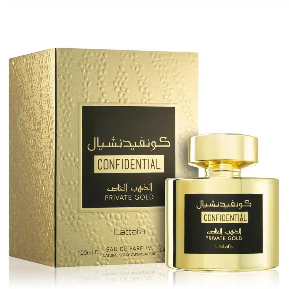 Confidential Private Gold Eau de parfum - Lattafa perfumes - Naturali ...